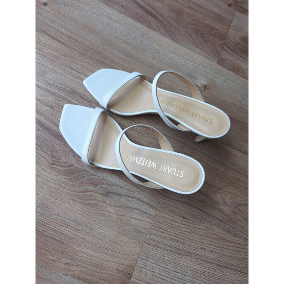 Stuart Weitzman | Shoes | Stuart Weitzman Aleena 75 White Leather ...